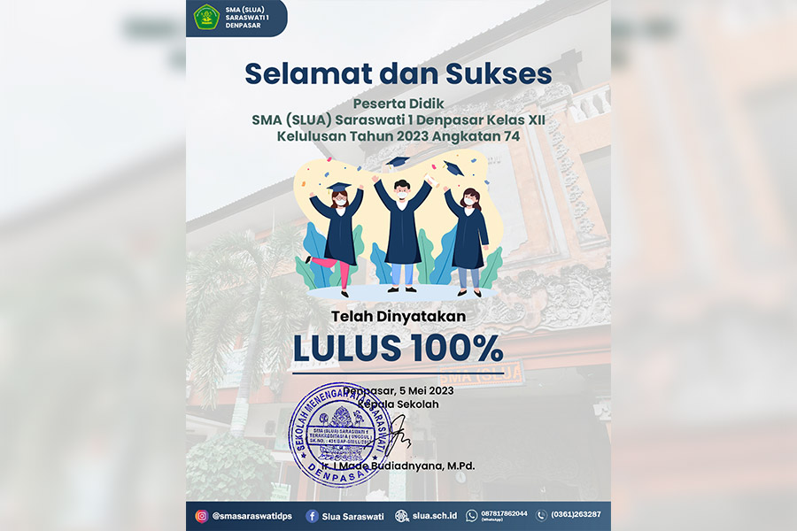SMA (SLUA) Saraswati 1 Denpasar | Pengumuman